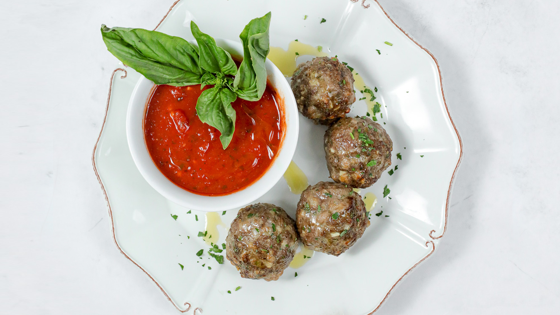 Keto Italian Meatballs with Marinara - Dr. Berg